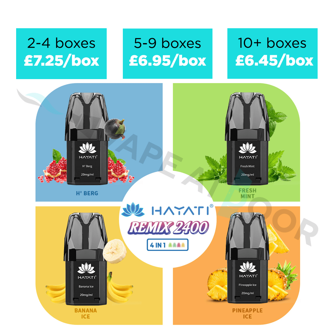 Hayati Tokyo Remix Replacement Pods Starting at £7.45 Only